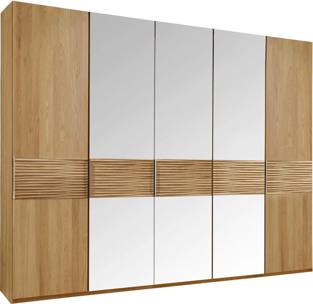 XXXLutz ŠATNÍ SKŘÍŇ S OTOČNÝMI DVEŘMI, dub, barvy dubu, 250/216/58 cm Dieter Knoll - Šatní skříně - 000442007219