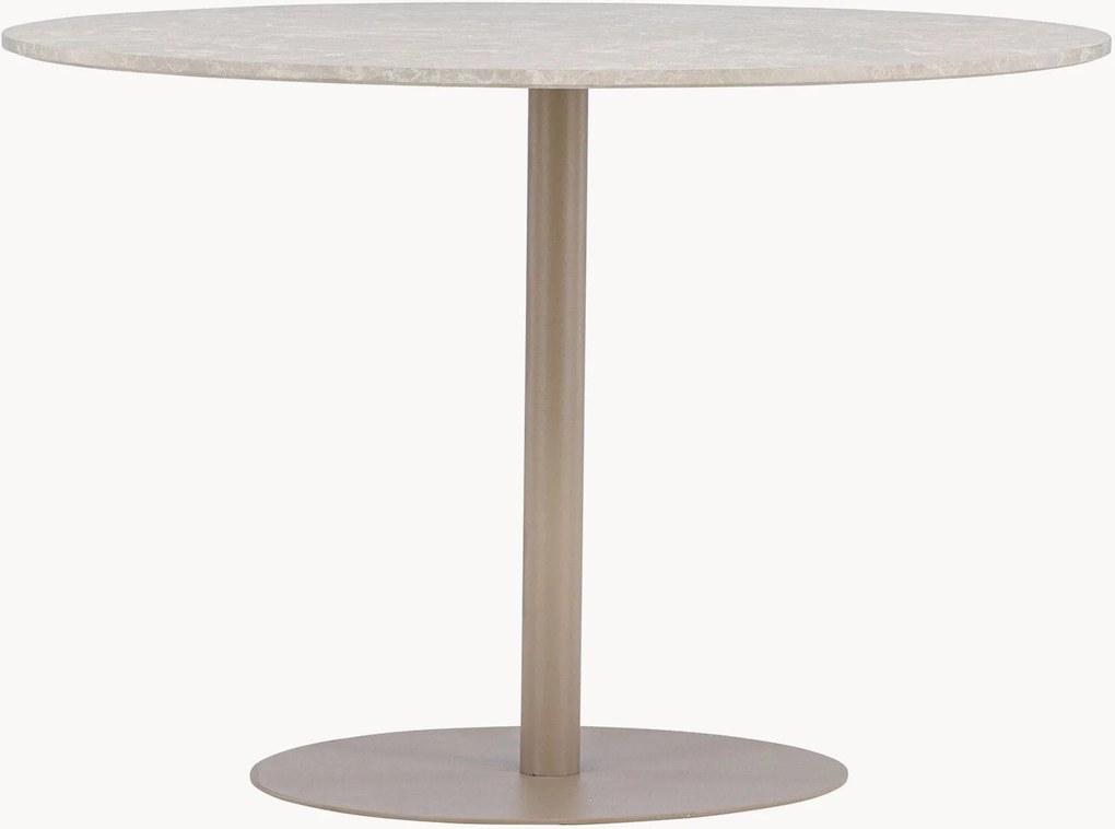 Kulatý jídelní stůl's mramorovou deskou Lycke, Ø 110 cm