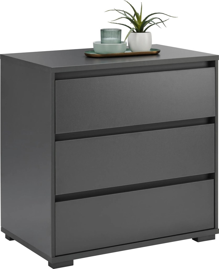 XXXLutz KOMODA, antracitová, 80/79/48 cm Carryhome - Široké komody - 000003007101