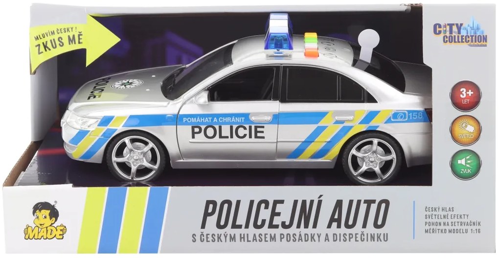 Auto policejní s českým hlasem