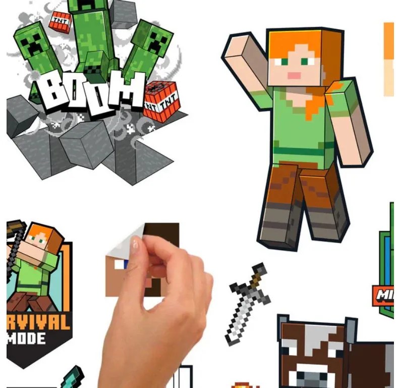 Nalepovací dekorace MINECRAFT do dětského pokoje