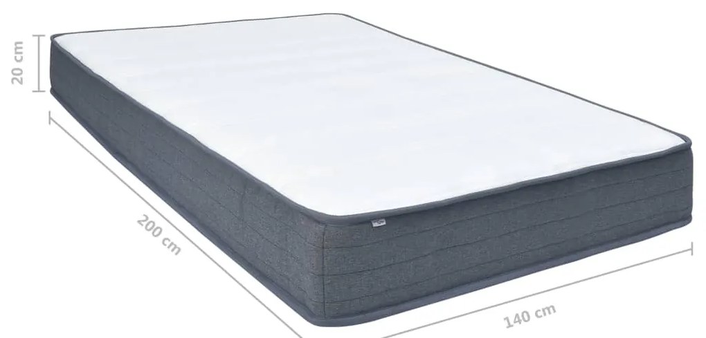 vidaXL Marketos Matrace na postel boxspring střední tvrdost 200 x 140 x 20 cm