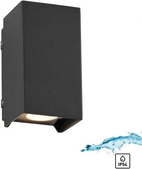 PN 9442-13 BLOCK LED venkovní nástěnné svítidlo antracit IP54 3000K - PAUL NEUHAUS