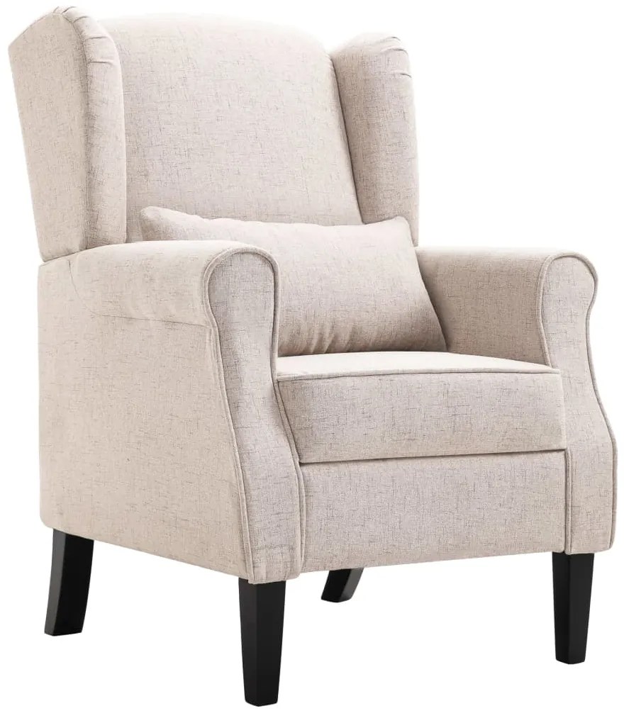 Křeslo béžové textil 248614