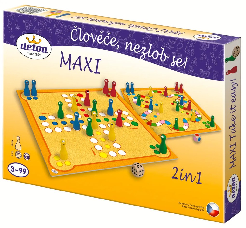Detoa Člověče nezlob se maxi 2 in1