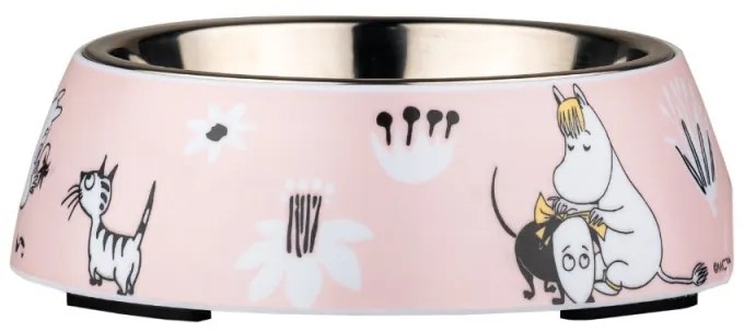 Miska pro psy Moomin Pets S, růžová