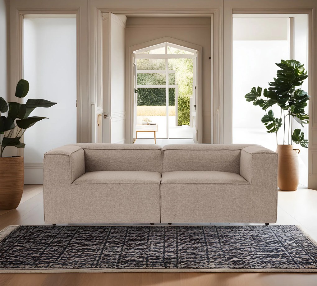 Hanah Home Dvoumístná pohovka FORA hnědá 248 cm