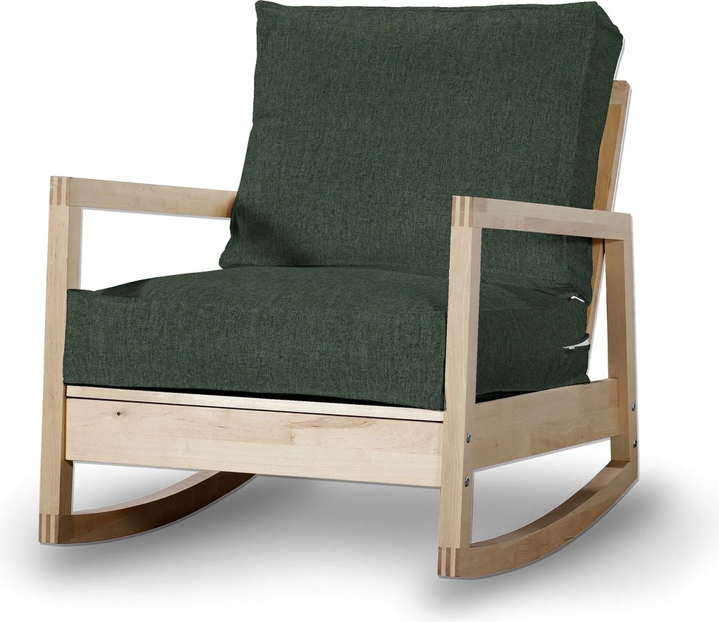 Potah na křeslo IKEA Lillberg barva zelená látka pletený vzor