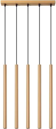 Závěsná lampa SOLLUX PASTELO 5L zlatá G9 5x8W bez žárovky SL.1173