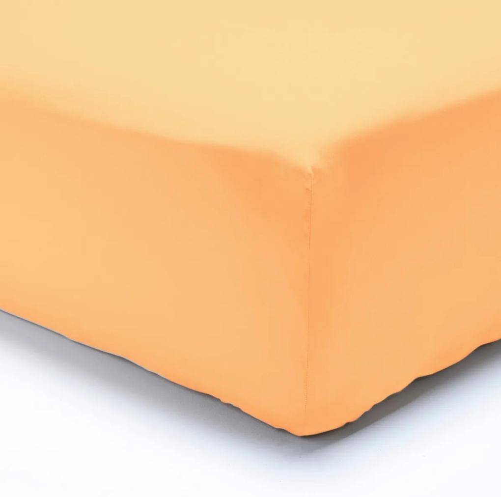 Polášek Jersey prostěradlo na vysokou matraci (až 30cm), 140x200cm, na dvoulůžko světle meruňkové