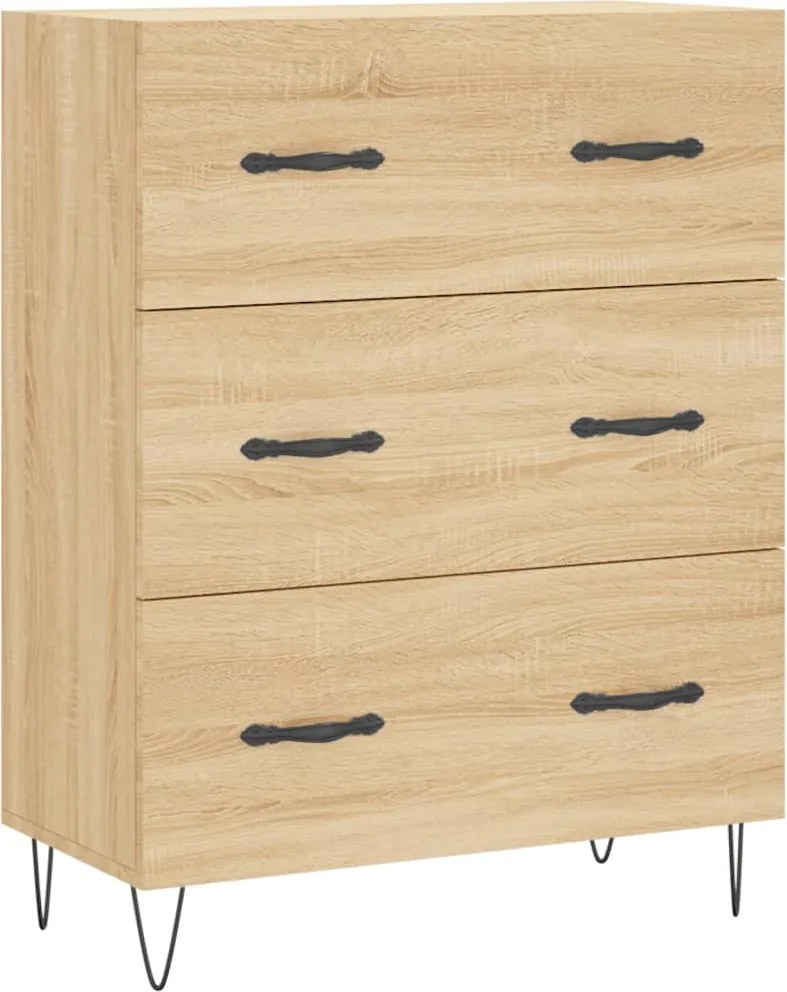 Skříň highboard dub sonoma 69,5 x 34 x 180 cm kompozitní dřevo 3189376