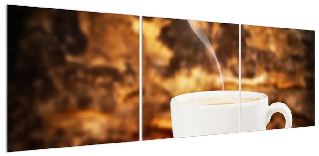 Obraz šálku kávy  (150x50 cm)