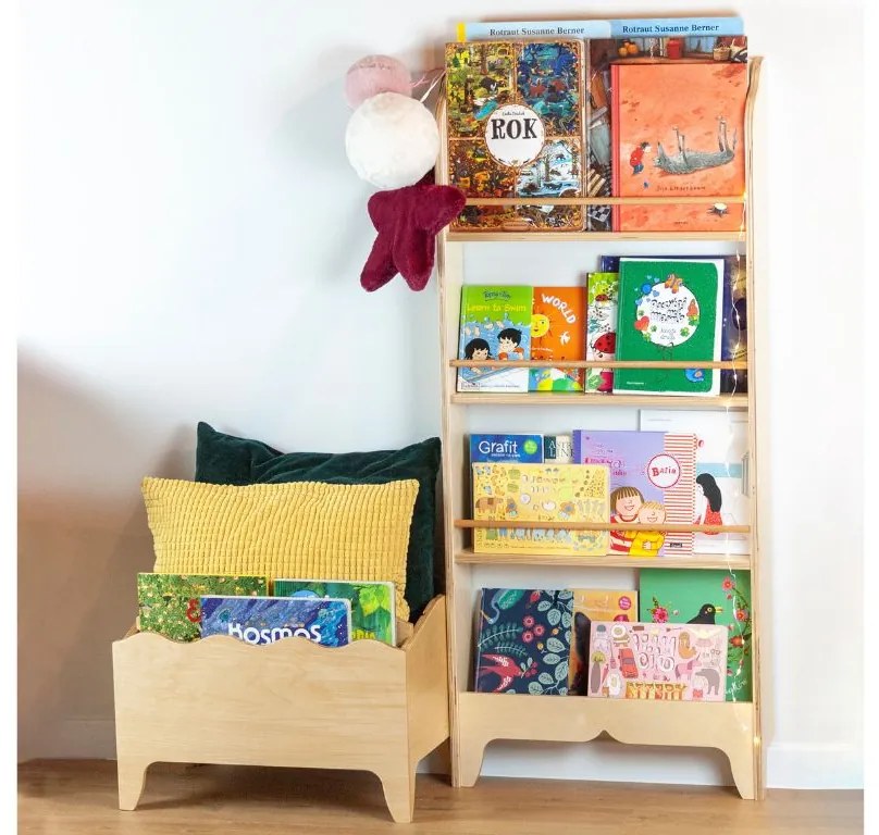 Wamm Cosy Room Montessori organizér na knihy do dětského pokoje Zvolte barvu: Tmavě hnědá
