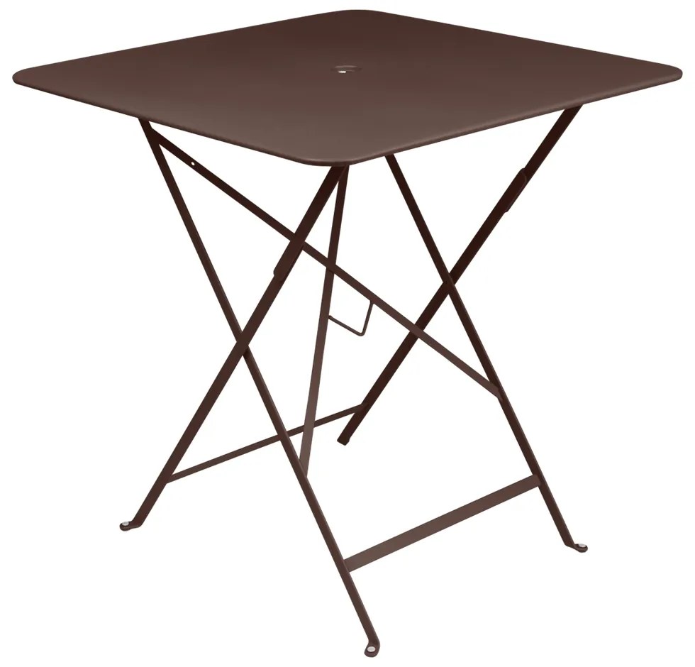 Fermob Skládací stolek BISTRO 71x71 cm - Russet (červenohnědá/povrch struktura)