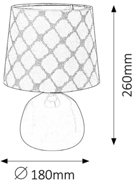 Rabalux 4380 - Stolní lampa ELLIE E14/40W béžová