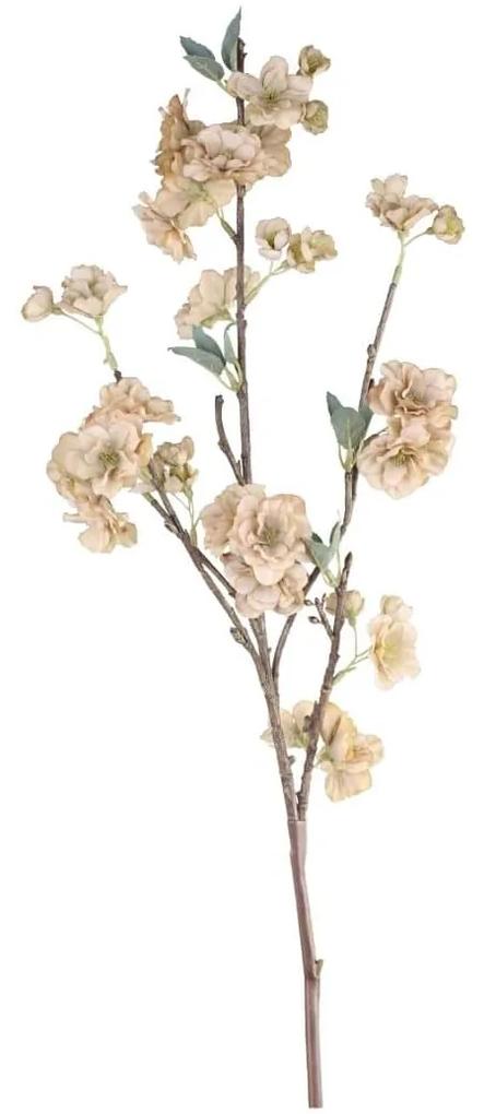 Chic Antique Dekorativní umělé květy Fleur Branch Dusty Rose, růžová barva, hnědá barva, plast