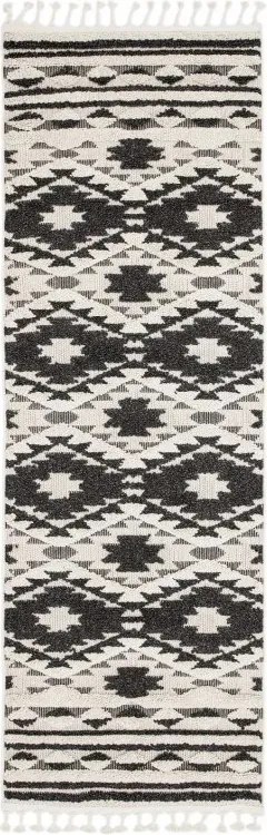 Černý koberec Lendl Black Rozměry: 80x240 cm