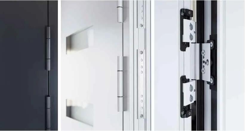 Hliníkové vchodové dveře FM Turen Premium P90 M21 BLACKLINE šedá/bílá RAL9007/9016 Orientace dveří: Levé, otevírání dovnitř, Standardní rozměr dveří včetně rámu: 100 cm x 200 cm - vnější rozměr rámu