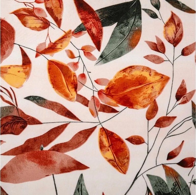 Prostěradlo z mikrovlákna AUTUMN LEAVES barevné 180x200 cm