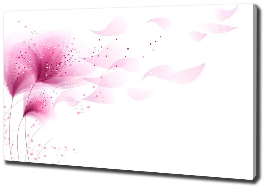 Wallmuralia Foto obraz na plátně Růžová květina 100x70 cm