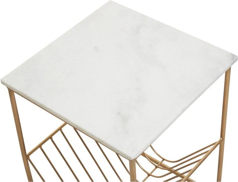 Odkládací stolek s mramorovou deskou 40x40 cm Mandoli – Premier Housewares