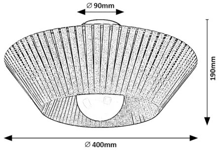 Rabalux 71248 - Stropní svítidlo RAVEN 1xE27/6W/230V