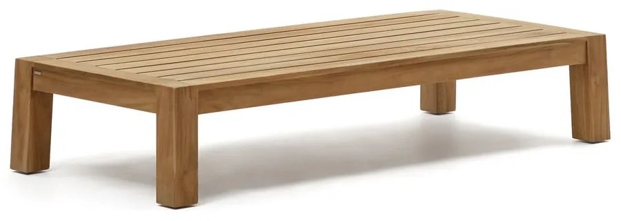 Konferenční stolek z teakového dřeva v přírodní barvě 76x153 cm Forcanera – Kave Home