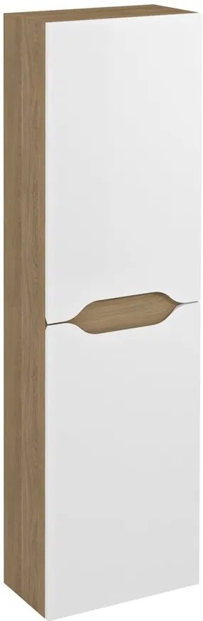 Sapho Sapho, WAVE skříňka vysoká 40x140x20cm, levá/pravá, bílá/dub cuneo, WA250-3025