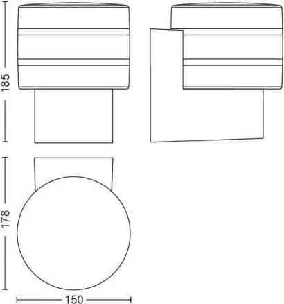PH 17404/47/P0 Hue White Venkovní nástěnné svítidlo Philips Tuar 17404/47/P0 nerez, 2700K - PHILIPS HUE (915005561501)