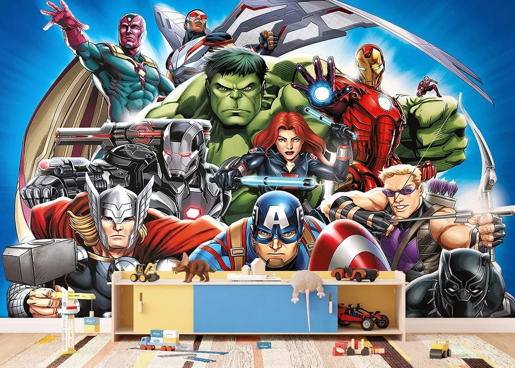 Vliesová fototapeta Marvel Avengers | 360 x 270 cm | DFTDNXXL5081