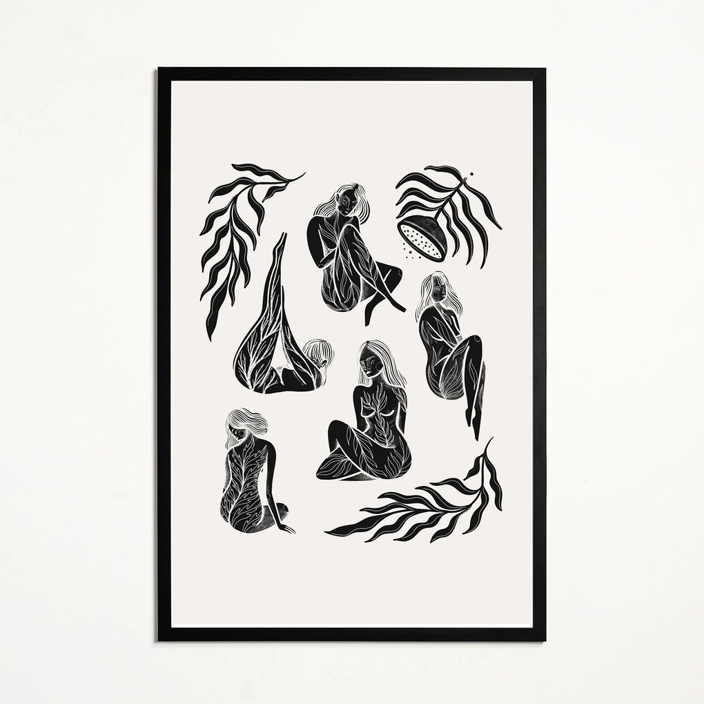 Kristína Babulicová | Tiché múzy Rám: Černý, Velikost: 40 x 30 cm