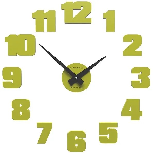 Designové hodiny 10-307 CalleaDesign (více barev) Barva zelená oliva-54