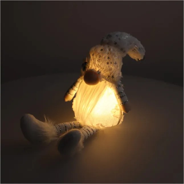 Vánoční LED skřítek 48 cm