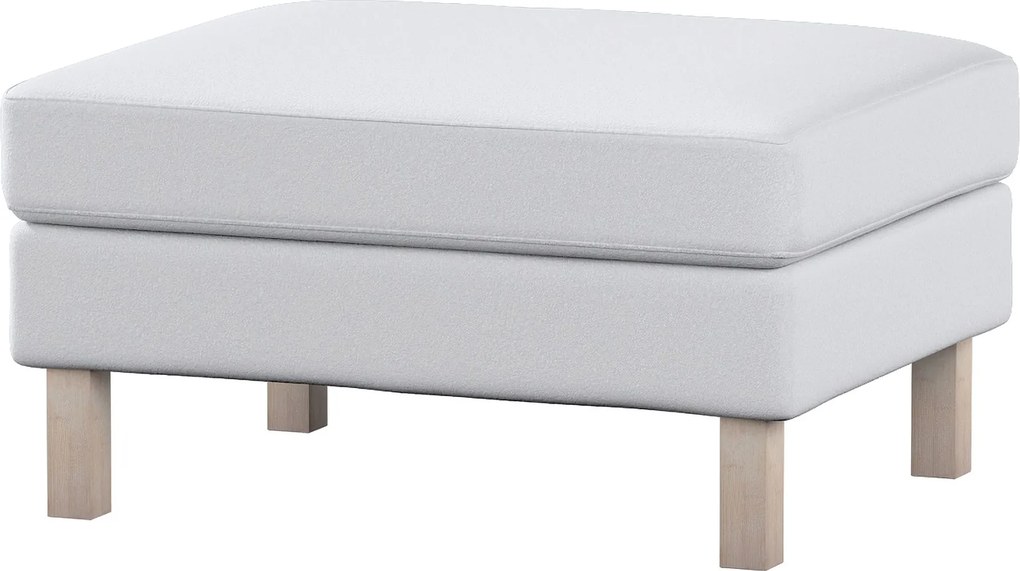 Potah na podnožku IKEA Karlstad barva bílá látka pletený vzor