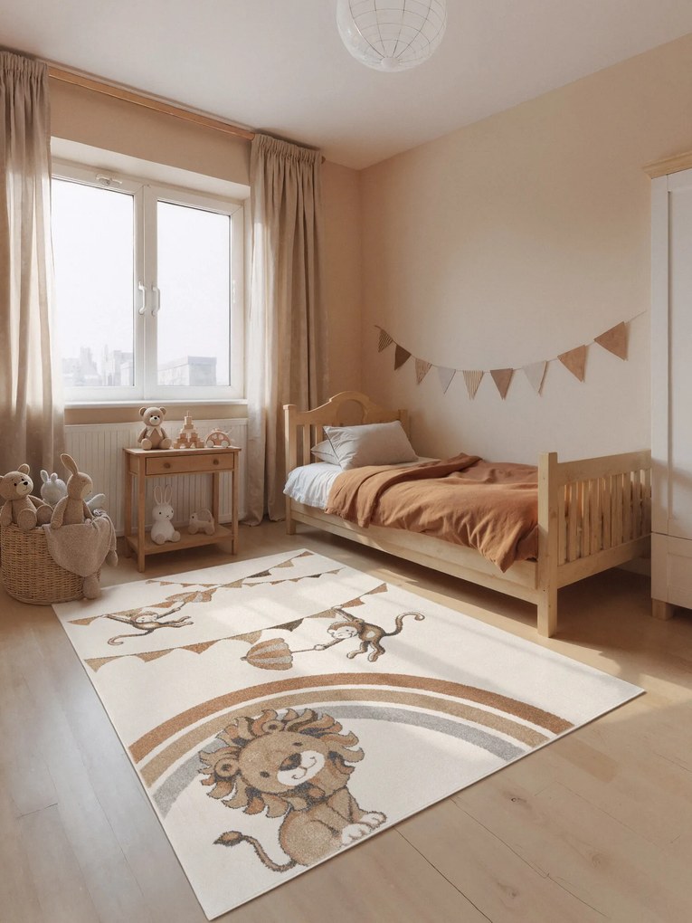 Villeroy & Boch, Dětský kusový koberec Villeroy & Boch Boho Kids 106308 Cream Multicolor, 160x230, bílá, dětský pokoj