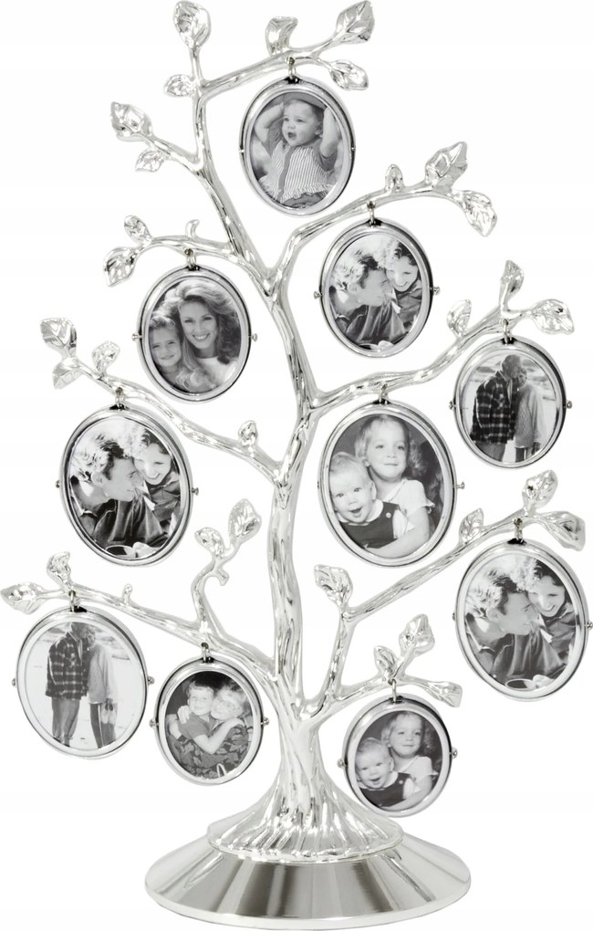 Zilverstad Fotorámeček family tree, 10 fotek, lesklý