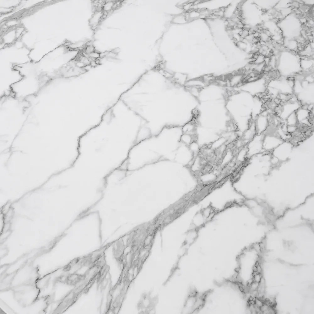 Jídelní stůl ARABESCATO – 200 × 100 cm, keramická deska 12 mm, zlatá podnož ANCONA M