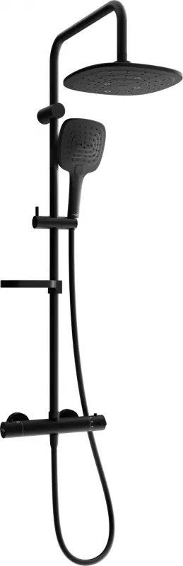 Mexen KX17 sprchový set s termostatickou baterií Kai, černá, 771501791-70
