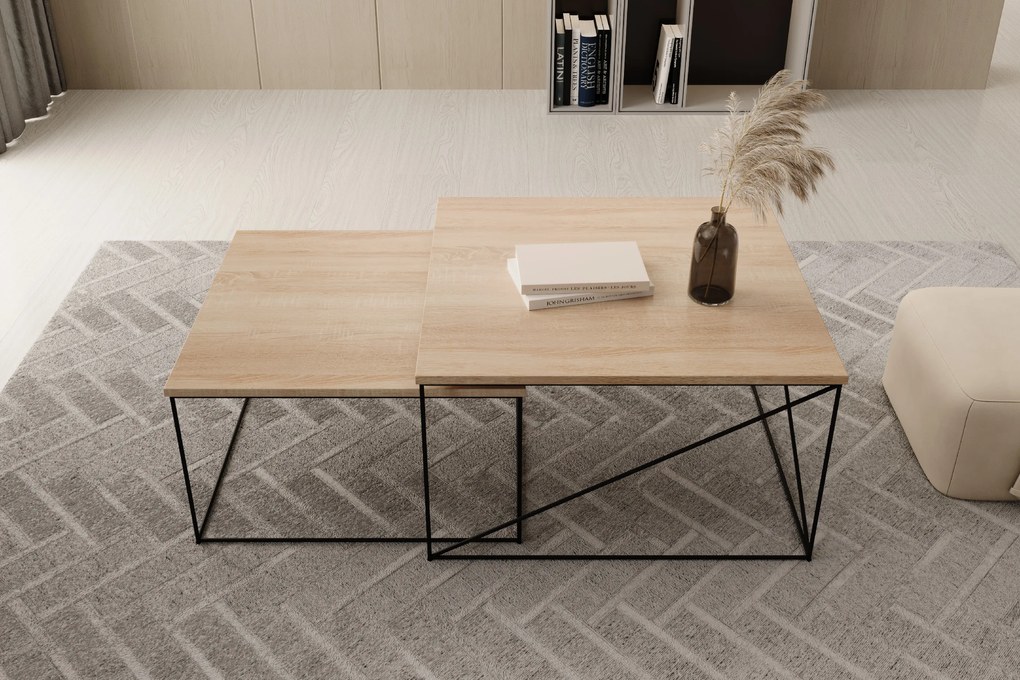 ADRK Furniture Konferenční stolek 2v1 Licco CT-LIC-B-S