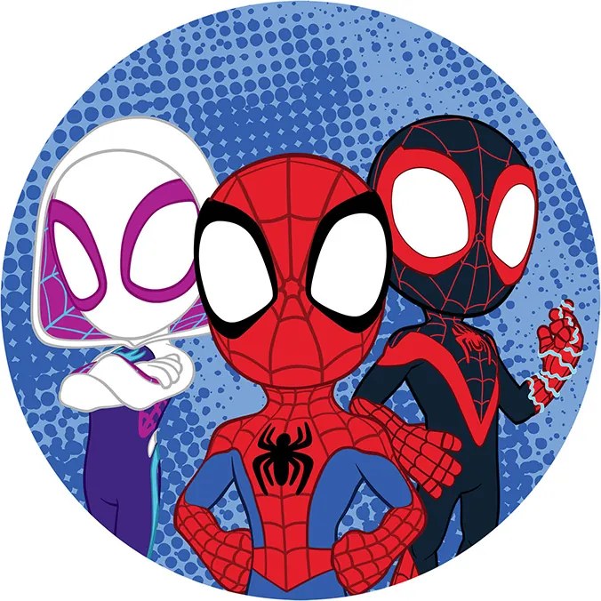 Dětský kulatý polštářek Spidey Team