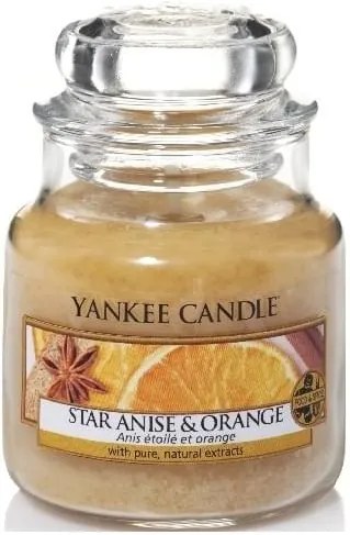 Vonná svíčka Yankee Candle Star Anise & Orange, malá