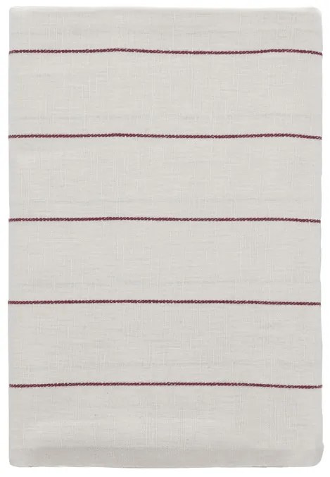 Södahl Kuchyňský ubrus 140x320 Line Offwhite/Red