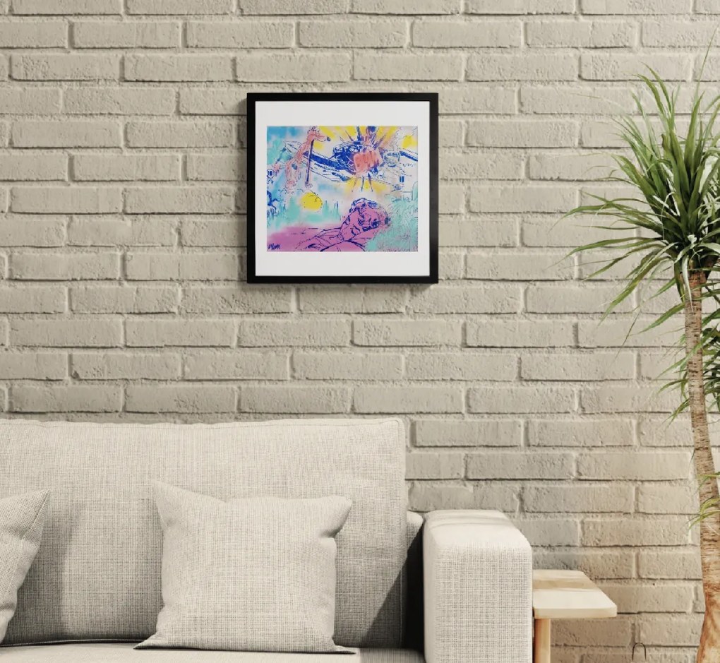 Vendula Veselá | Wona Wena Vendula Veselá | Blam Rám: Bílý, Velikost: 40 x 40 cm