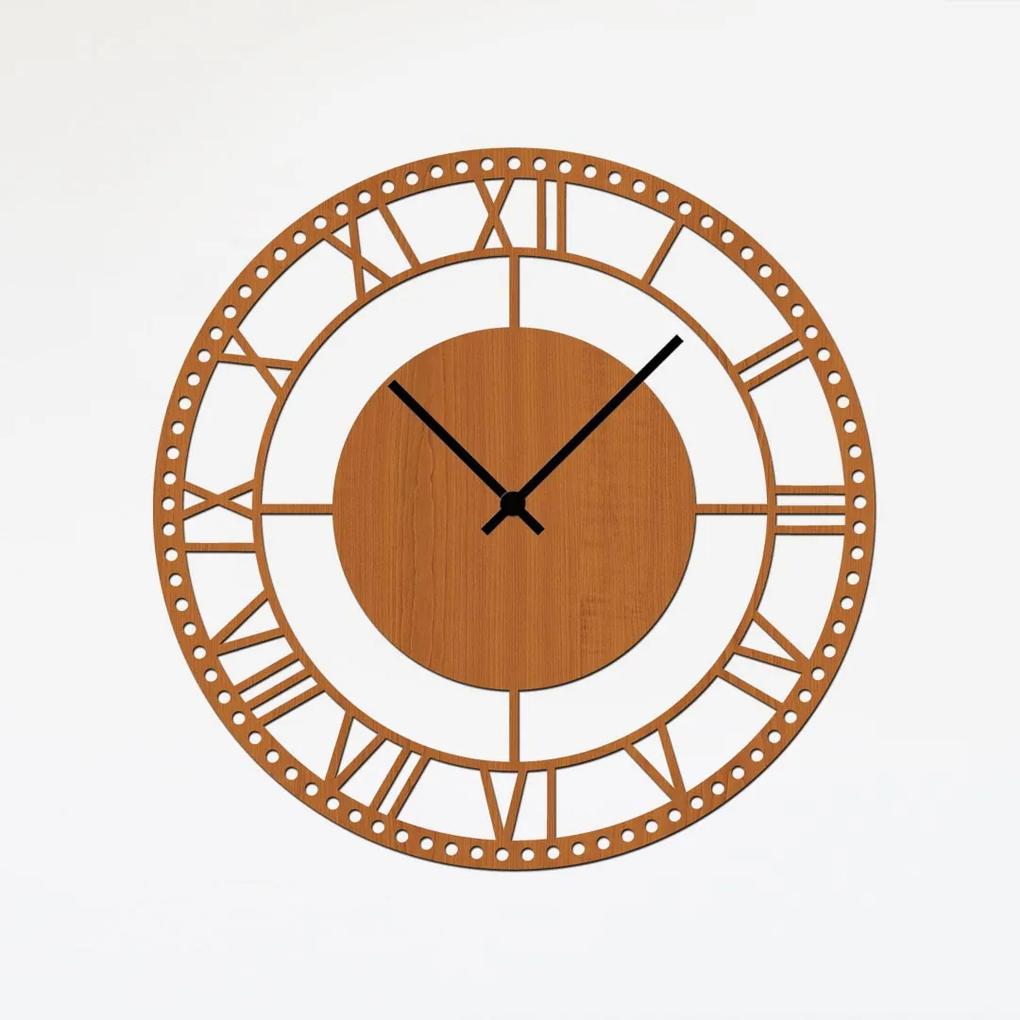 dřevo života Nástěnné dřevěné hodiny BIG BANG Barevný vzor: Buk, Velikost hodin: 50x50