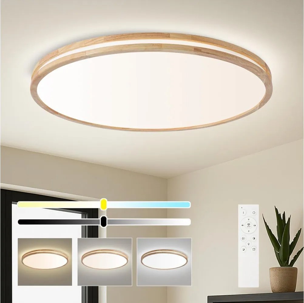 BRILAGI - LED Stmív. svítidlo MOLINA LED/128W/230V 3000-6000K dub pr. 100 cm +DO