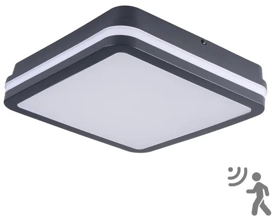 Brilagi - LED Venkovní svítidlo se senzorem BENE LED/24W/230V 26x26 cm IP54