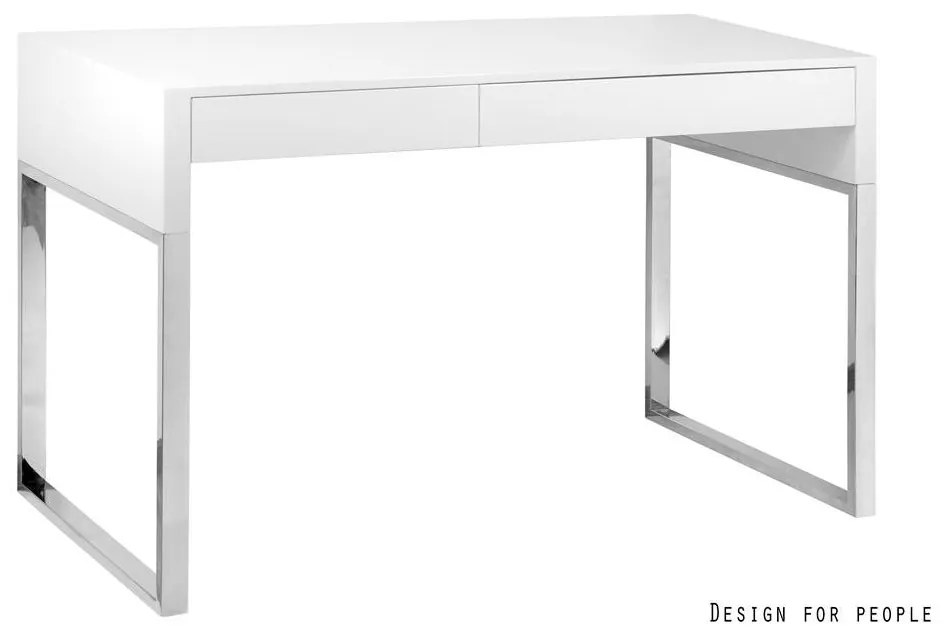 Dizajnový psací stůl Brett bílý