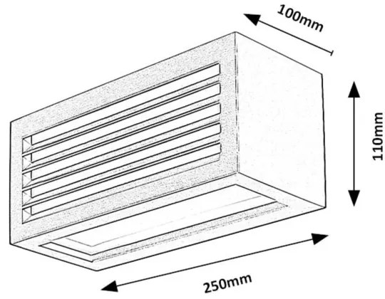 Rabalux 77100 - LED Venkovní nástěnné svítidlo LUBLIN LED/10W/230V IP54 černá