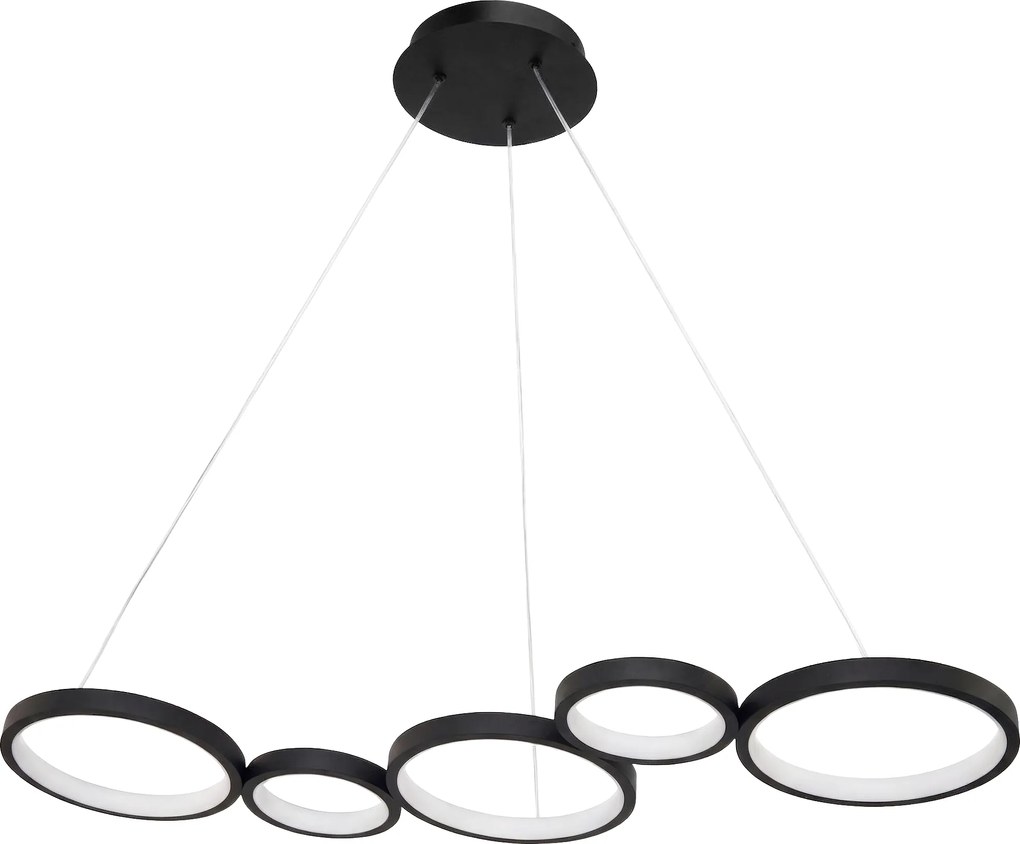Toolight Rea, ZÁVĚSNÁ STROPNÍ LAMPA APP1923-CP BLACK, OSW-66065