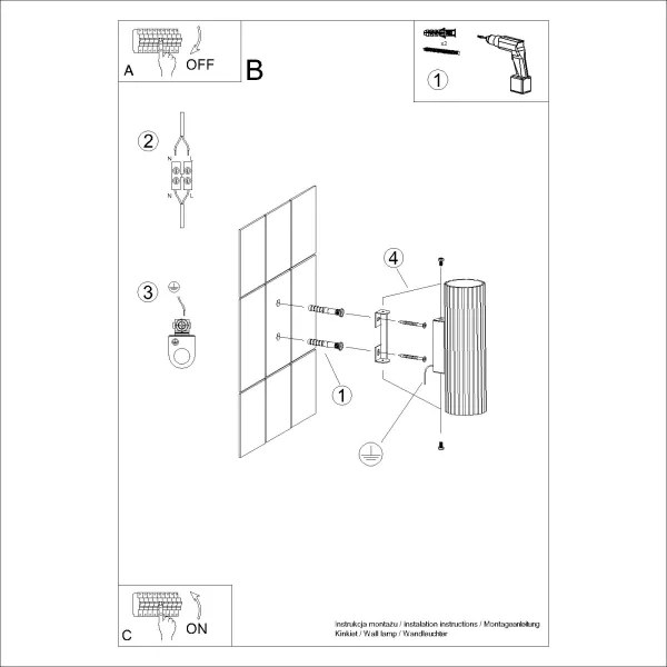 Brilagi - LED Nástěnné svítidlo CRESTO 2xGU10/10W/230V 20 cm černá